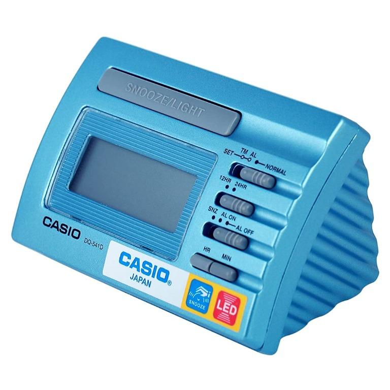 Brand New on Hands Casio Digital Blue Snooze Table Clock DQ-541D-2RDF ...