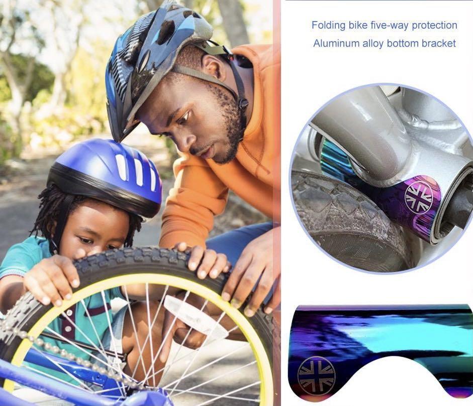 Black bottom bracket carbon frame protector Brompton, Sports Equipment ...