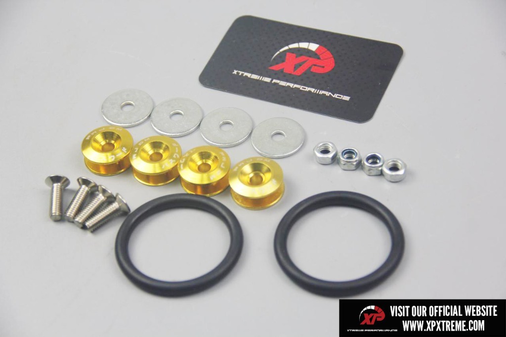 BUMPER CLIP JDM ROUND FLAT GOLD, Auto Accessories on Carousell
