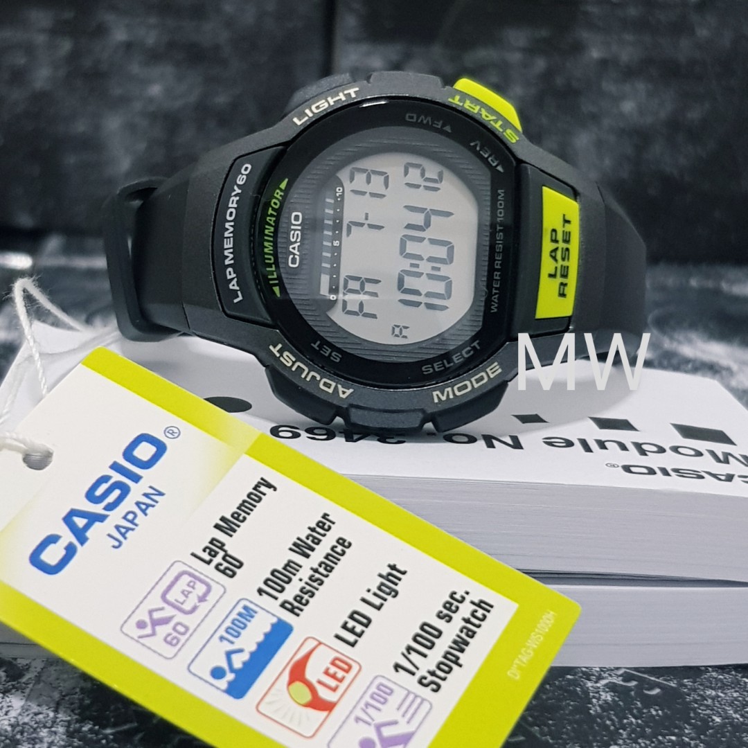 Casio Digital ladies kids 100m lap memory Watch lws-1000h-1a, Women's ...