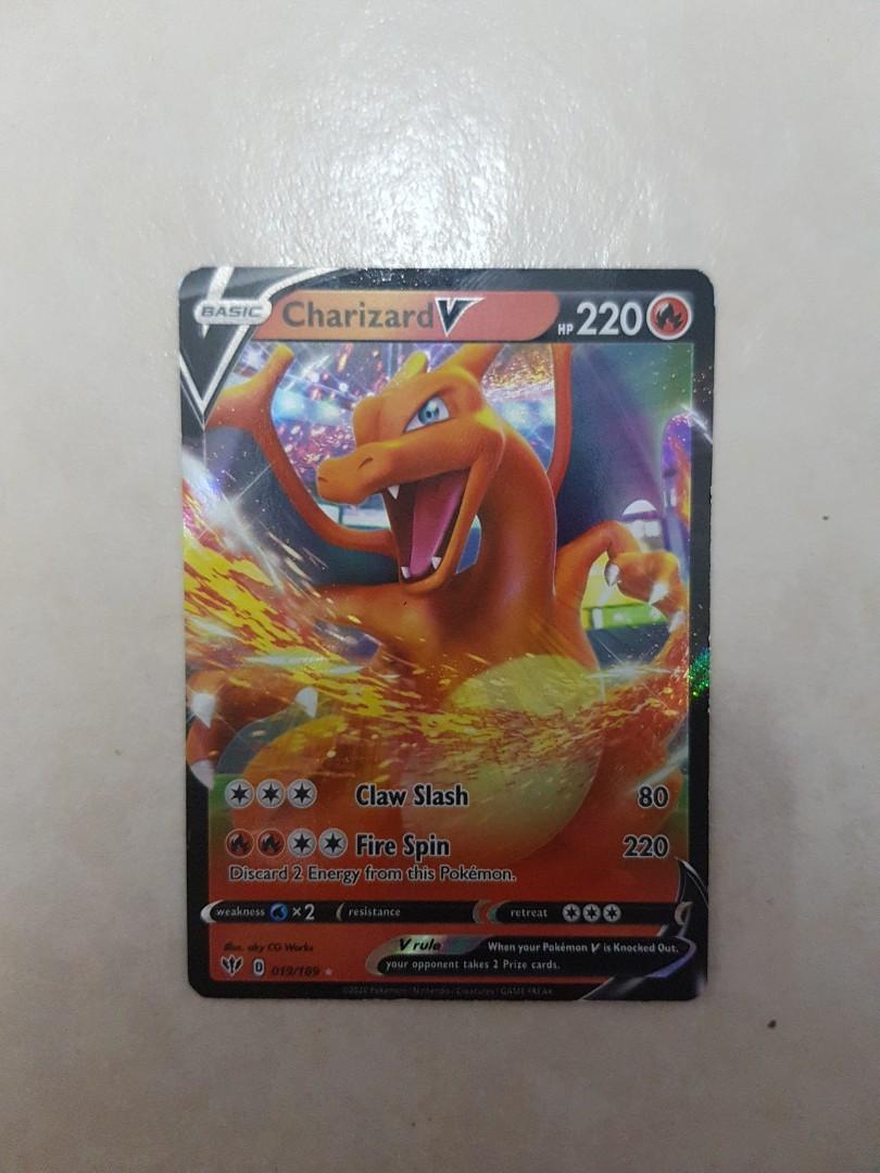 Charizard V (Pokemon Card), Hobbies & Toys, Toys & Games on Carousell