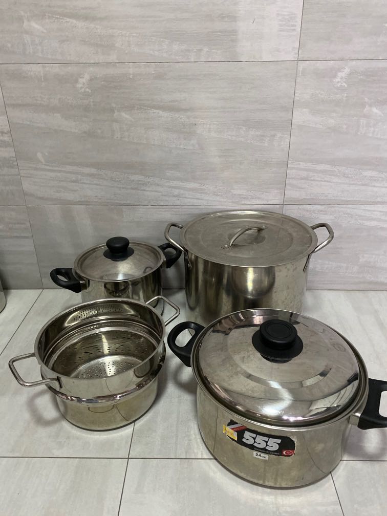 Cooking pots - Multiple size, Furniture & Home Living, Kitchenware ...