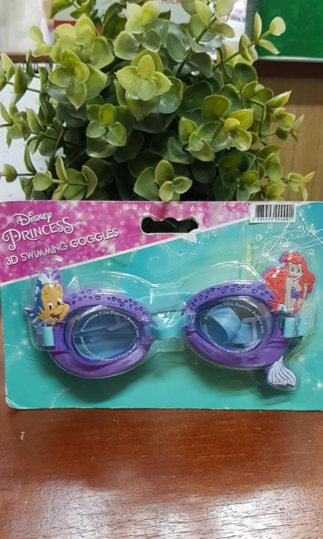 #TerlebihBeli Disney Ariel 3D Swimming Goggles, Babies & Kids, Babies ...