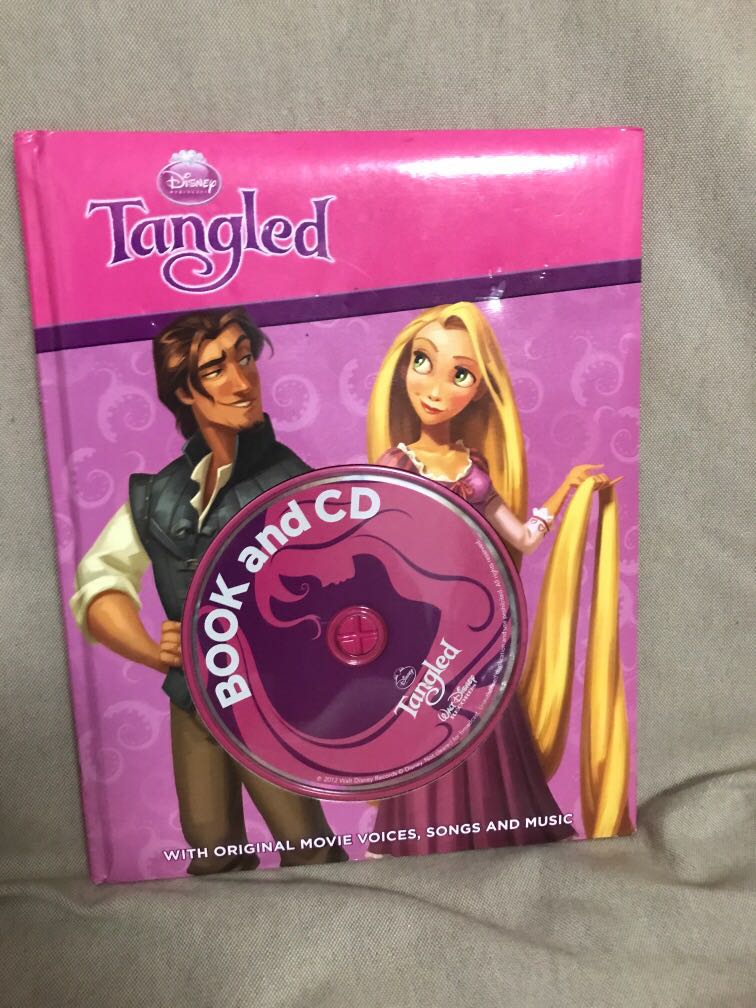 Disney tangled book and CD with songs and music, Hobbies & Toys, Books ...