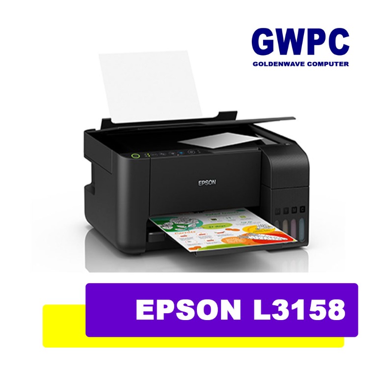 Epson L3158 EcoTank Wi-Fi All-in-One Ink Tank Printer (004 Ink ...
