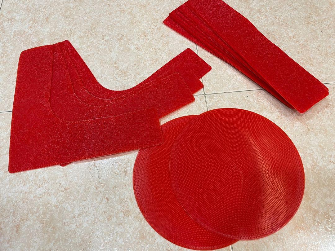 Court Floor markers (non slips) rubber spot straight lines L shape (Set ...