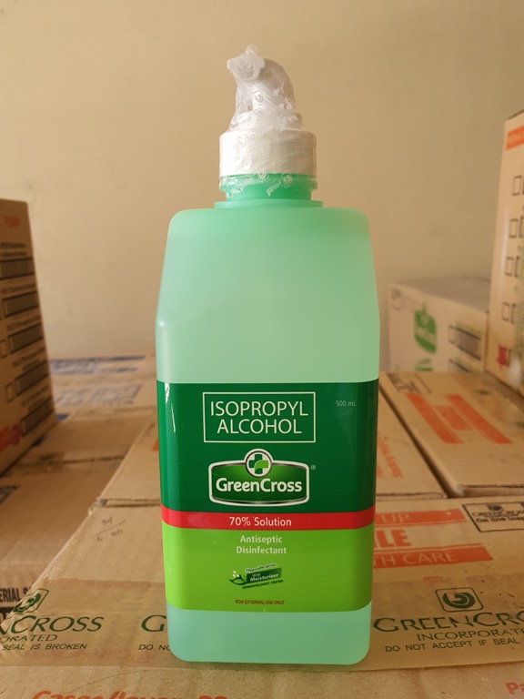 Green Cross Isopropyl Alcohol w/ moisturizer 500ml pump, Beauty ...