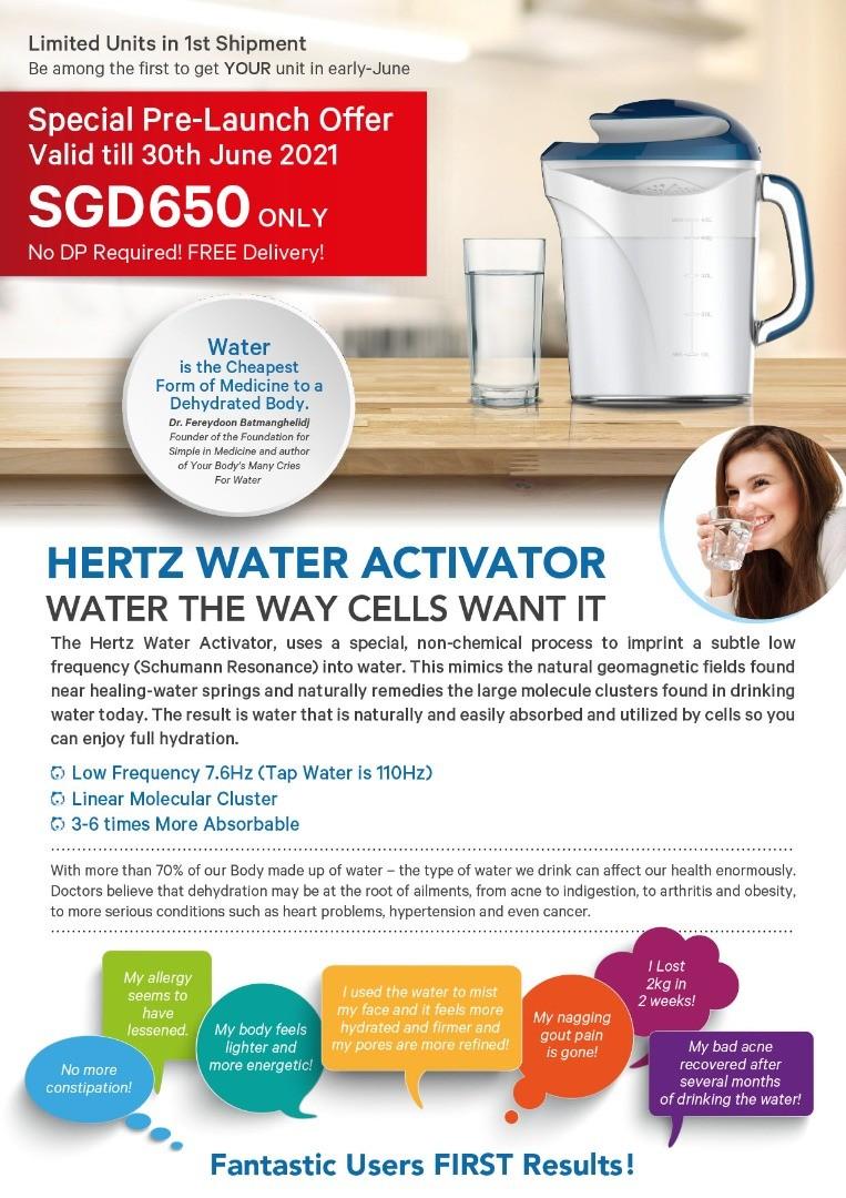 Hertz water activator, Health & Nutrition, Health Supplements, Health ...