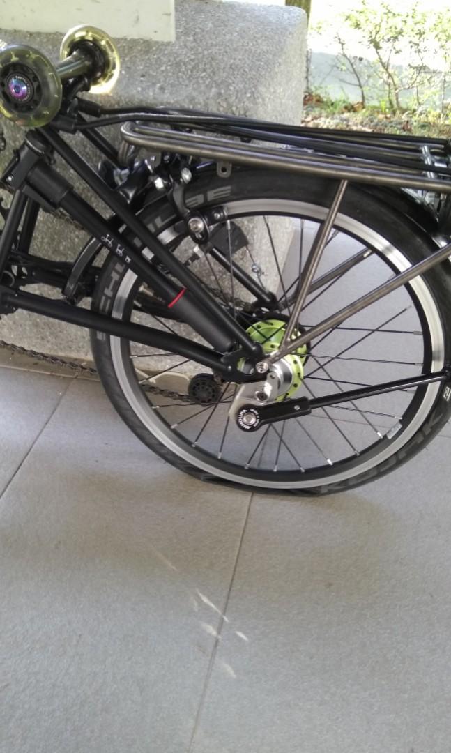 H&H Brompton Titanium Rear Rack. (Black), Sports Equipment, Bicycles ...