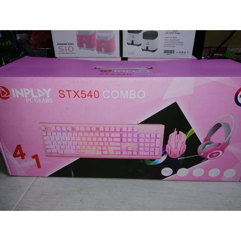 Inplay STX540 4in1 Gaming Bundle Keyboard Mouse Headset Mousepad ...