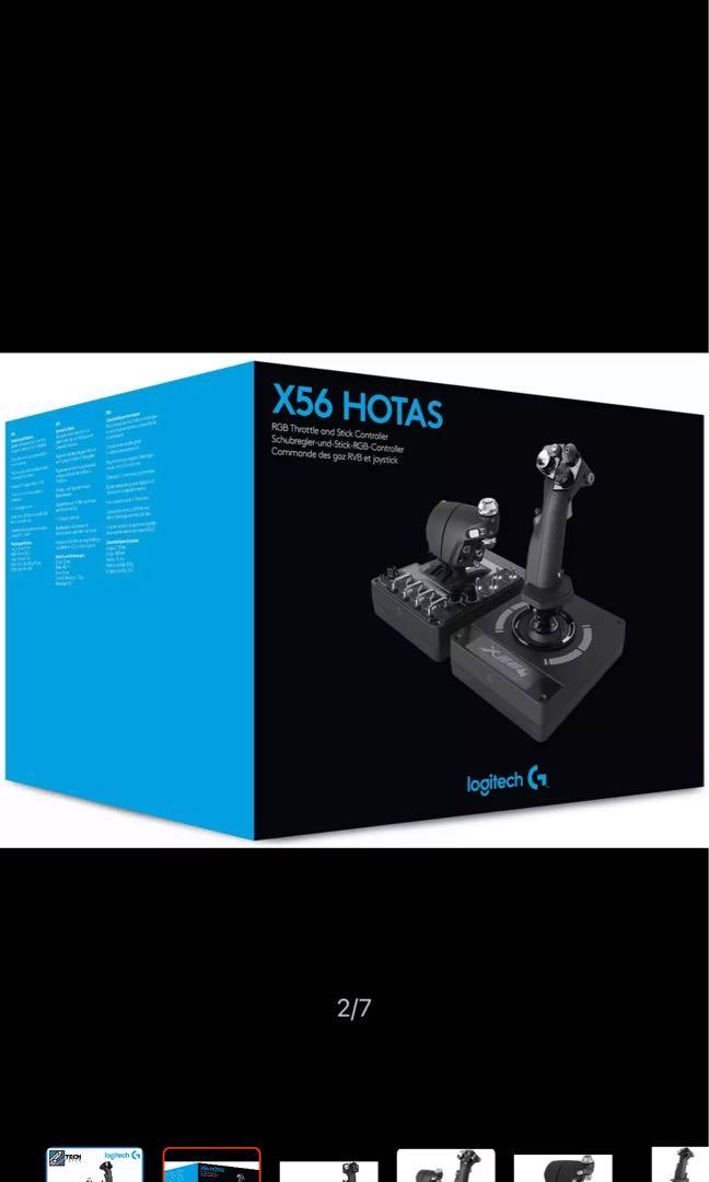 Logitech x56 HOTAS Throttle and Stick Elite Dangerous Star Citizen ...