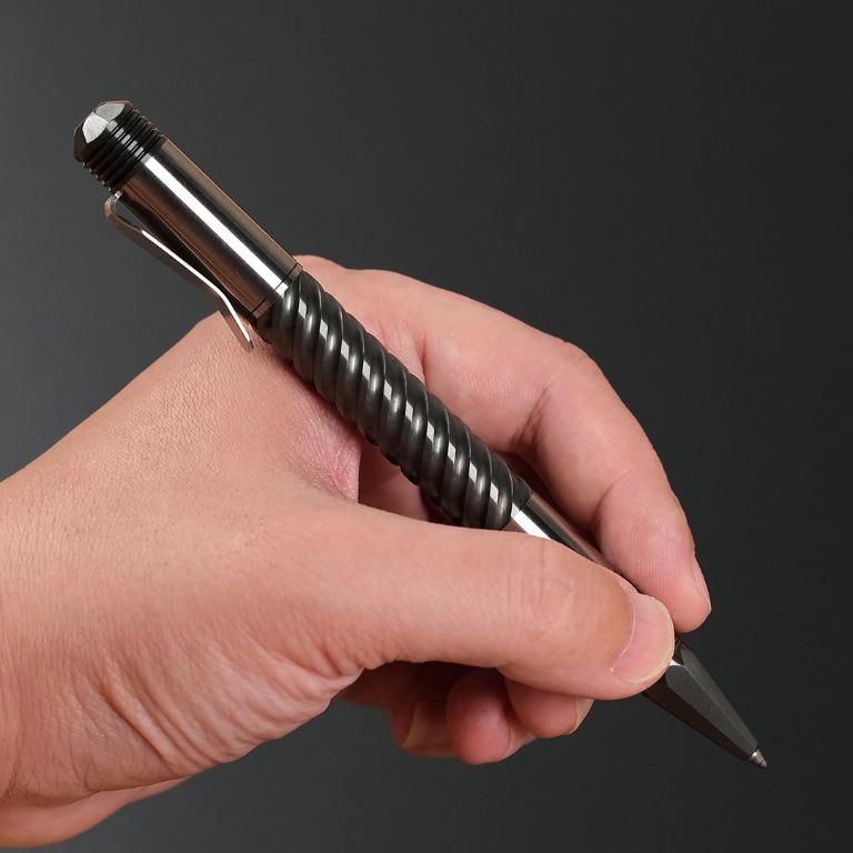 Matthew Martin 500 Deluxe Zirconium Titanium Cap Pen Ti Zirc Tactical EDC Pilot Parker Fisher ...