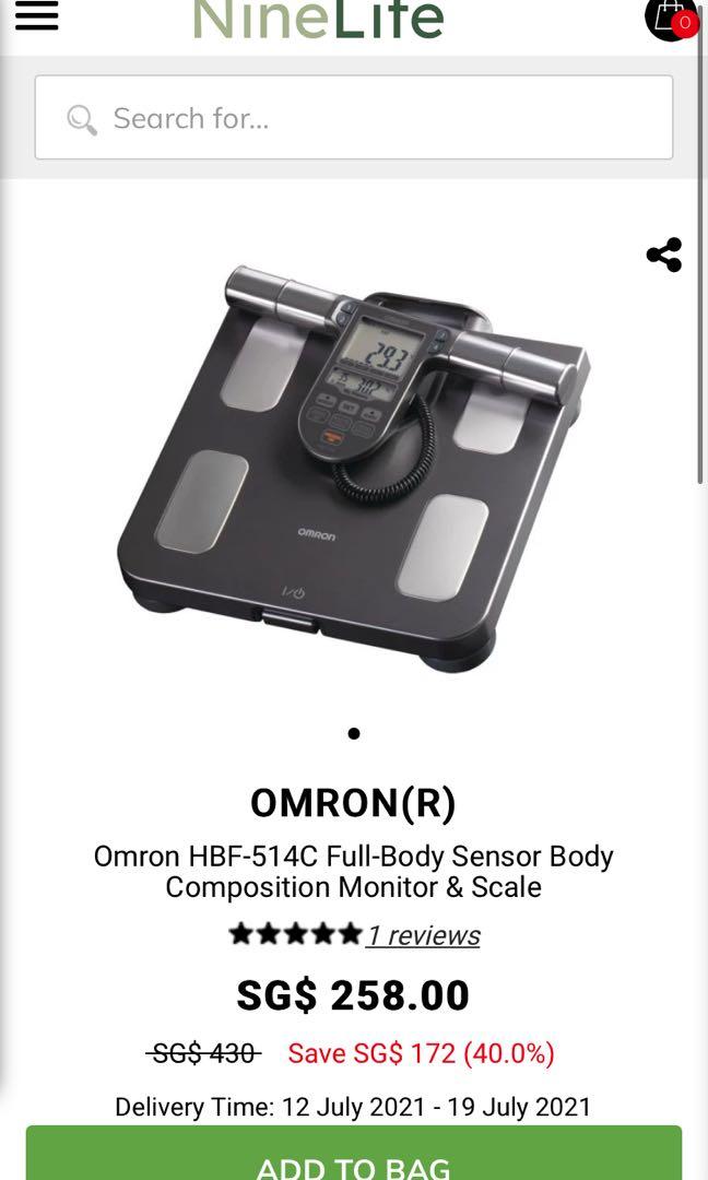 Omron full body sensor scales, Health & Nutrition, Medical Supplies ...