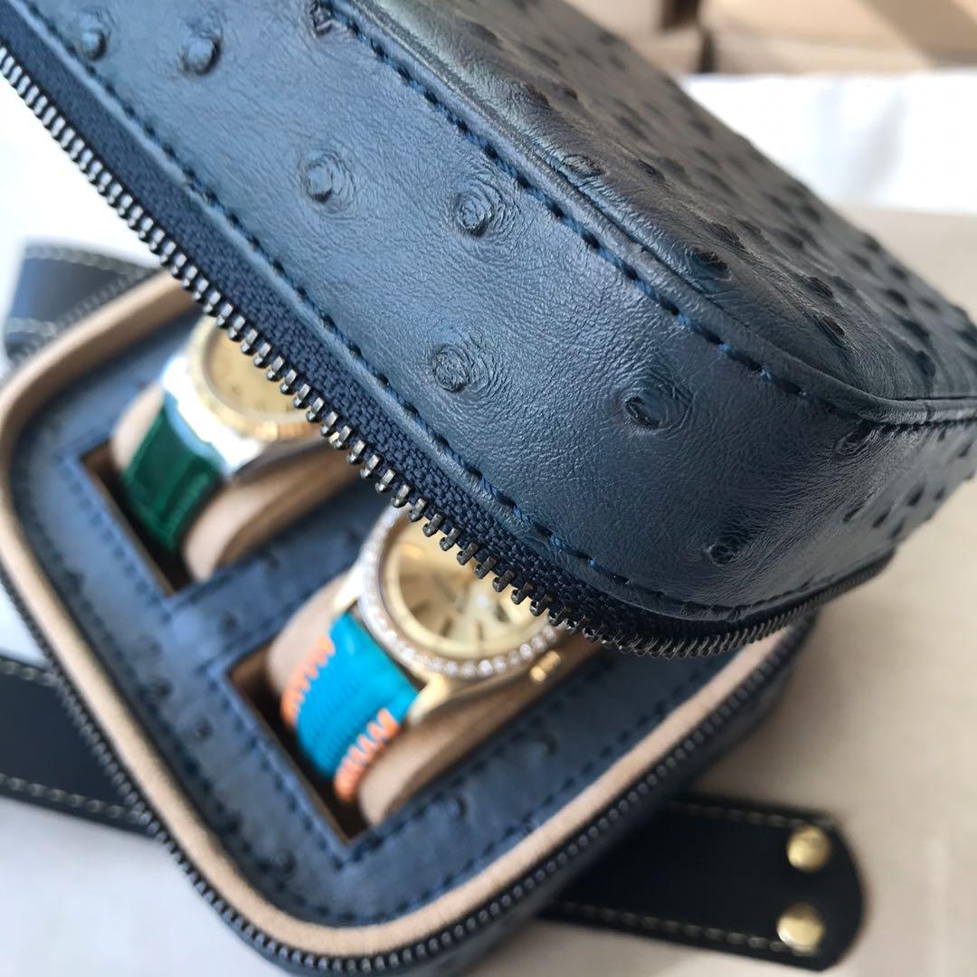 Ostrich double 2 watch box storage display case for rolex submariner ...