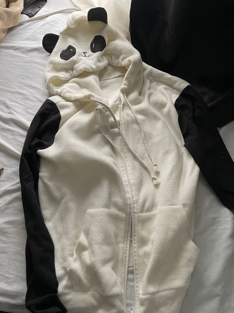 Panda Jacket, Women's Fashion, Coats, Jackets and Outerwear on Carousell