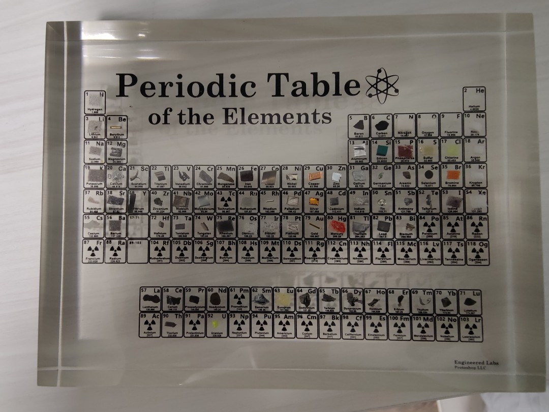 Periodic Table of REAL ELEMENTS, Hobbies & Toys, Memorabilia ...