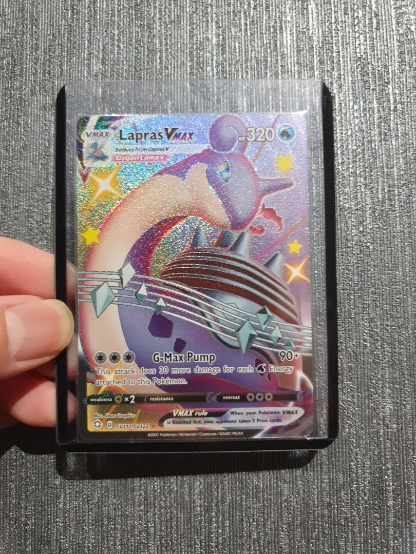 Pokemon TCG Shining Fates Lapras VMAX Shiny Rare Card, Hobbies & Toys ...