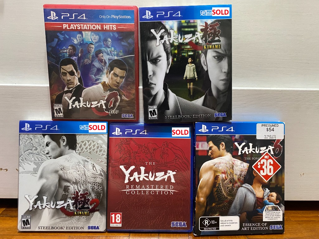PS4 Yakuza Collection, Video Gaming, Video Games, PlayStation on Carousell