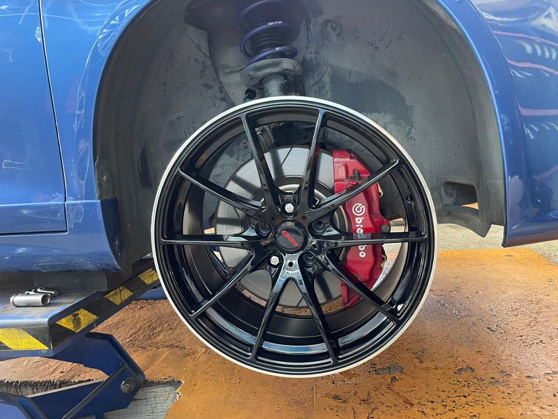 Rays G25 Glossy Black 19” inch rep Rims, Car Accessories, Tyres & Rims ...