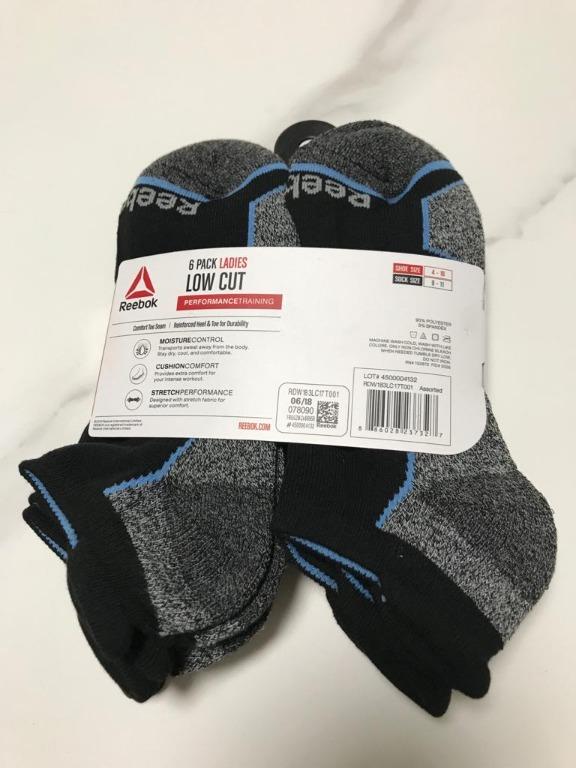 特價現貨原裝Reebok 6 pack low cut cushioned socks - (US woman size 4 - 10 ...