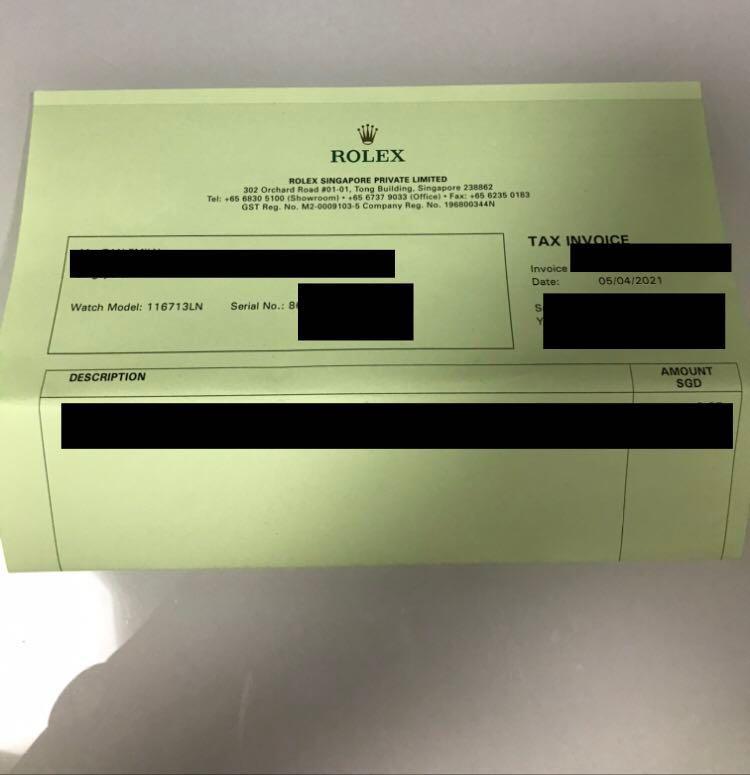 Rolex GMT Master II 116713LN (with box and RSC invoice), Luxury ...