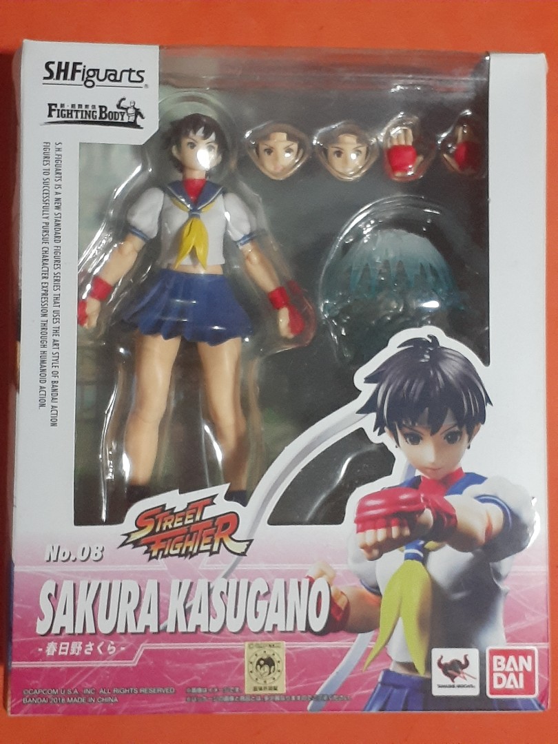S.H.Figuarts Shf Street Fighter 街頭霸王 No.08 Sakura Kasugano 春日野, 興趣及遊戲, 玩具 & 遊戲類 - Carousell