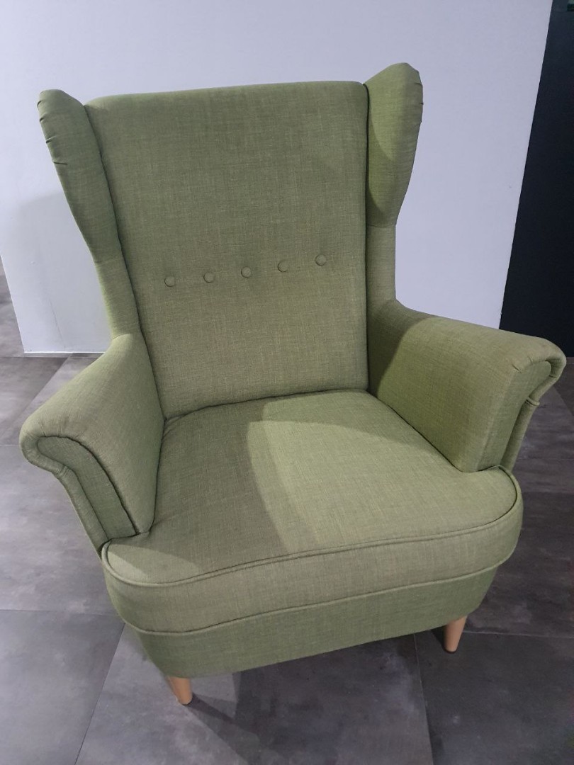 STRANDMON IKEA Wing Chair, Furniture & Home Living, Furniture, Chairs ...