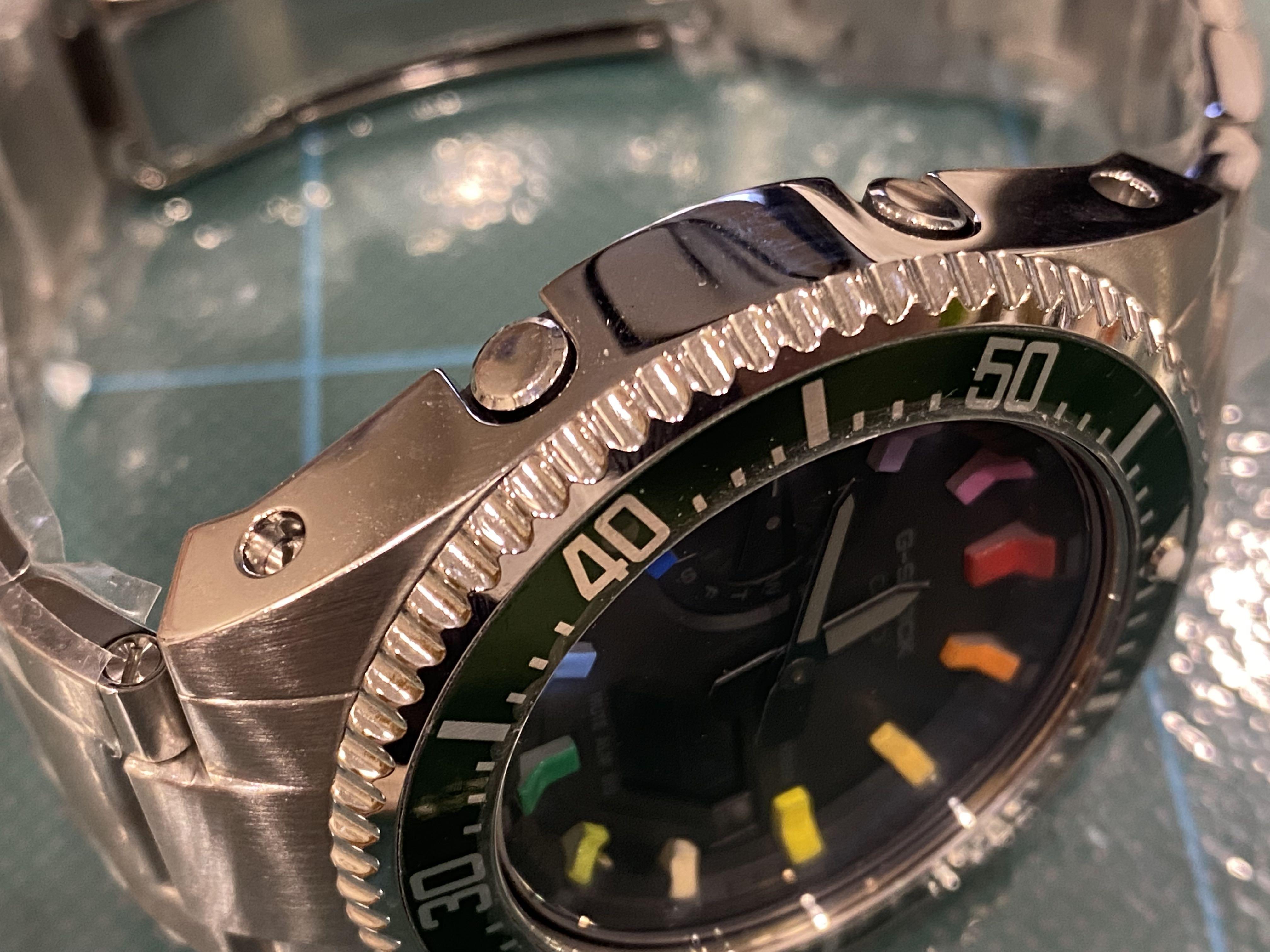 Submariner mod hulk Pepsi Batman black smurf gmt Casio ga2100 ga2110 ...