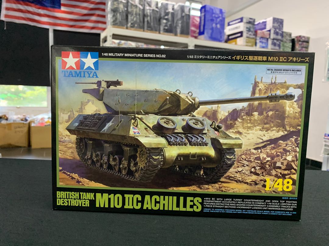 Tamiya British Tank destroyer M10 IIC Achilles, Hobbies & Toys ...