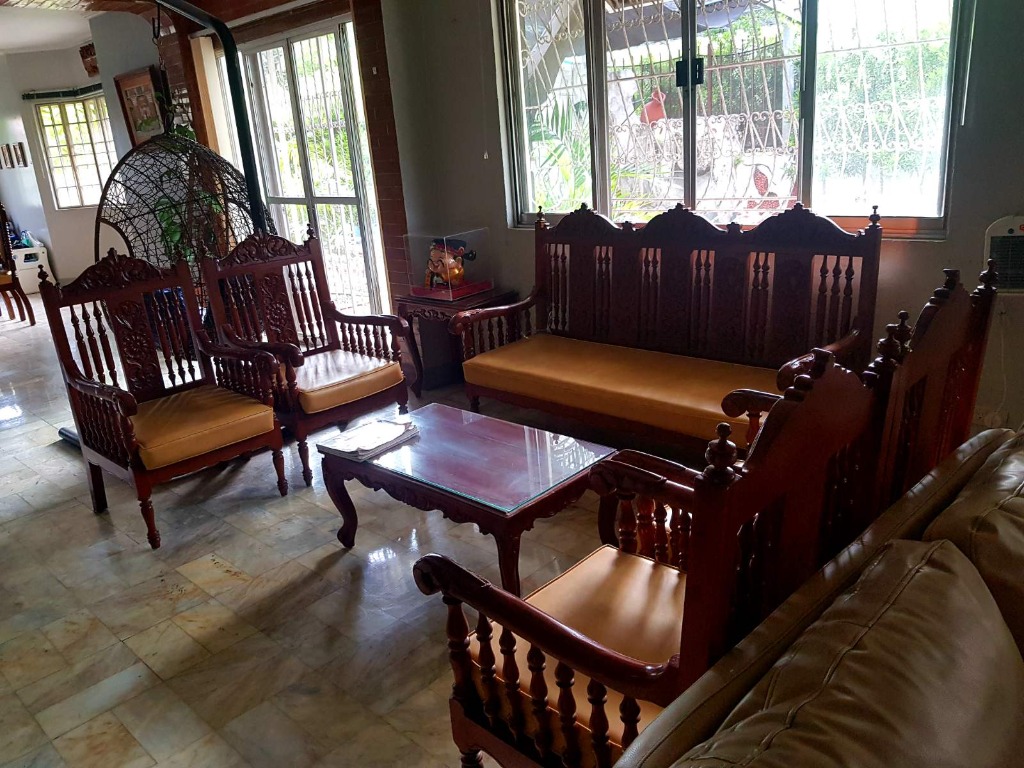 Vintage Narra Sala Set (Living Room Set), Furniture & Home Living ...
