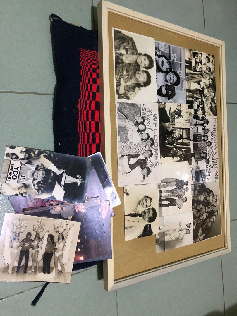 Vintage old local pinoy artista poctures with frame, Hobbies & Toys ...