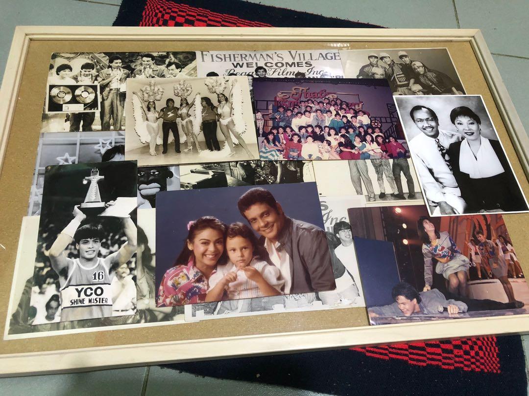 Vintage old local pinoy artista poctures with frame, Hobbies & Toys ...