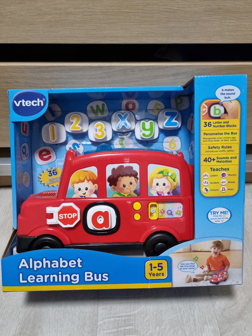 Vtech Alphabet Learning Bus (Brand new), Babies & Kids, Infant Playtime ...