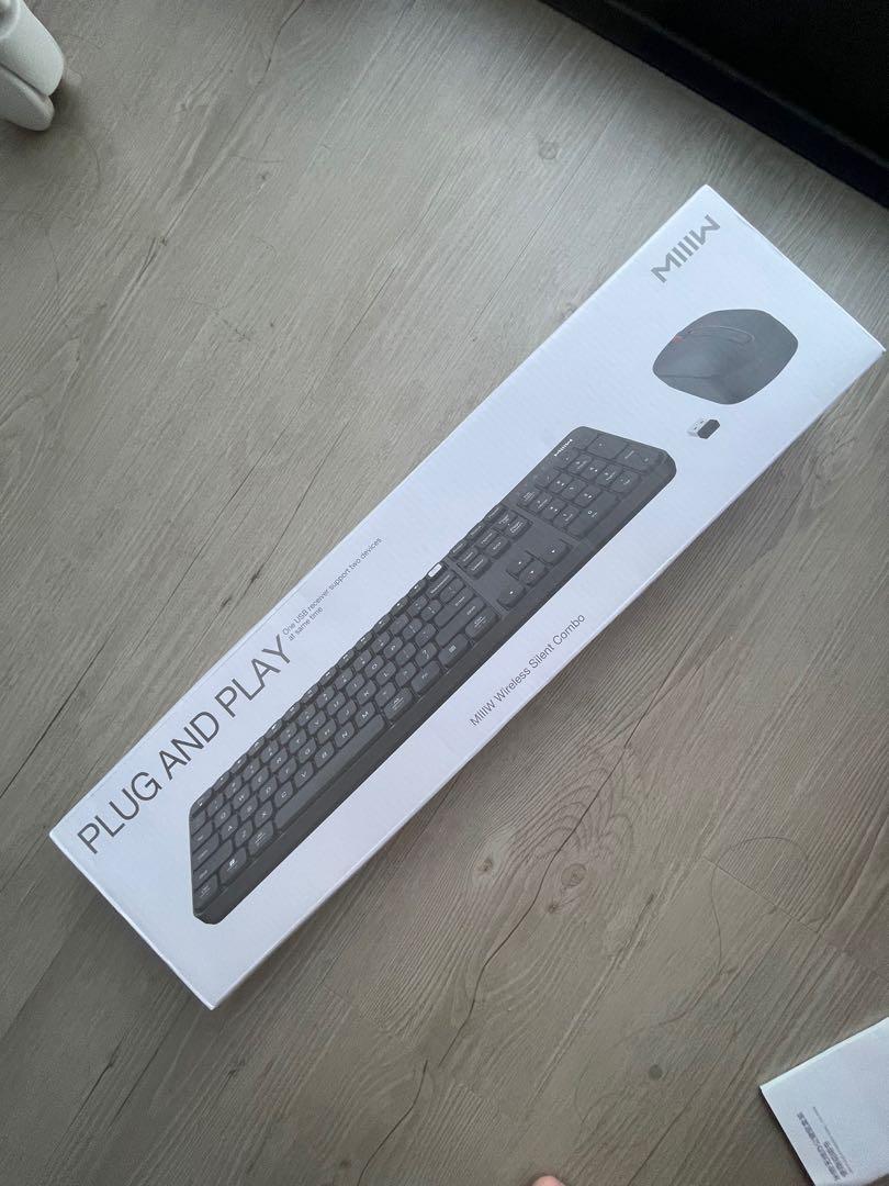 Xiaomi MIIIW Wireless Office Keyboard Mouse Set 104 Keys For Windows PC Mac Compatible Portable ...