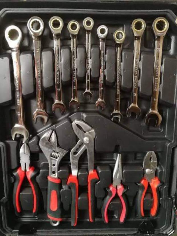 187 PCS PROFESSIONAL HAND TOOL SET CHROME VANADIUM, Furniture & Home ...