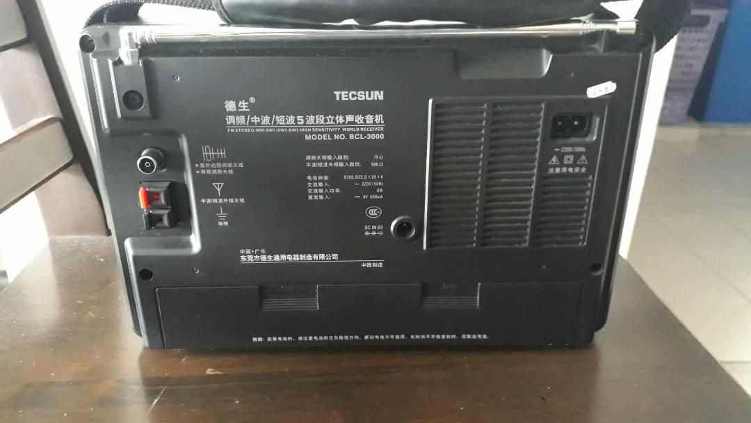 4-Bands (MW/FM/SW1/SW2) Shortwave Radio (BCL-3000) AM/FM Radio, Audio ...