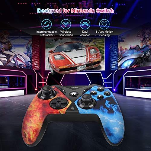 Controllers for Nintendo Switch, PowerLead Wireless Pro Game Controller gamepad Joystick for ...