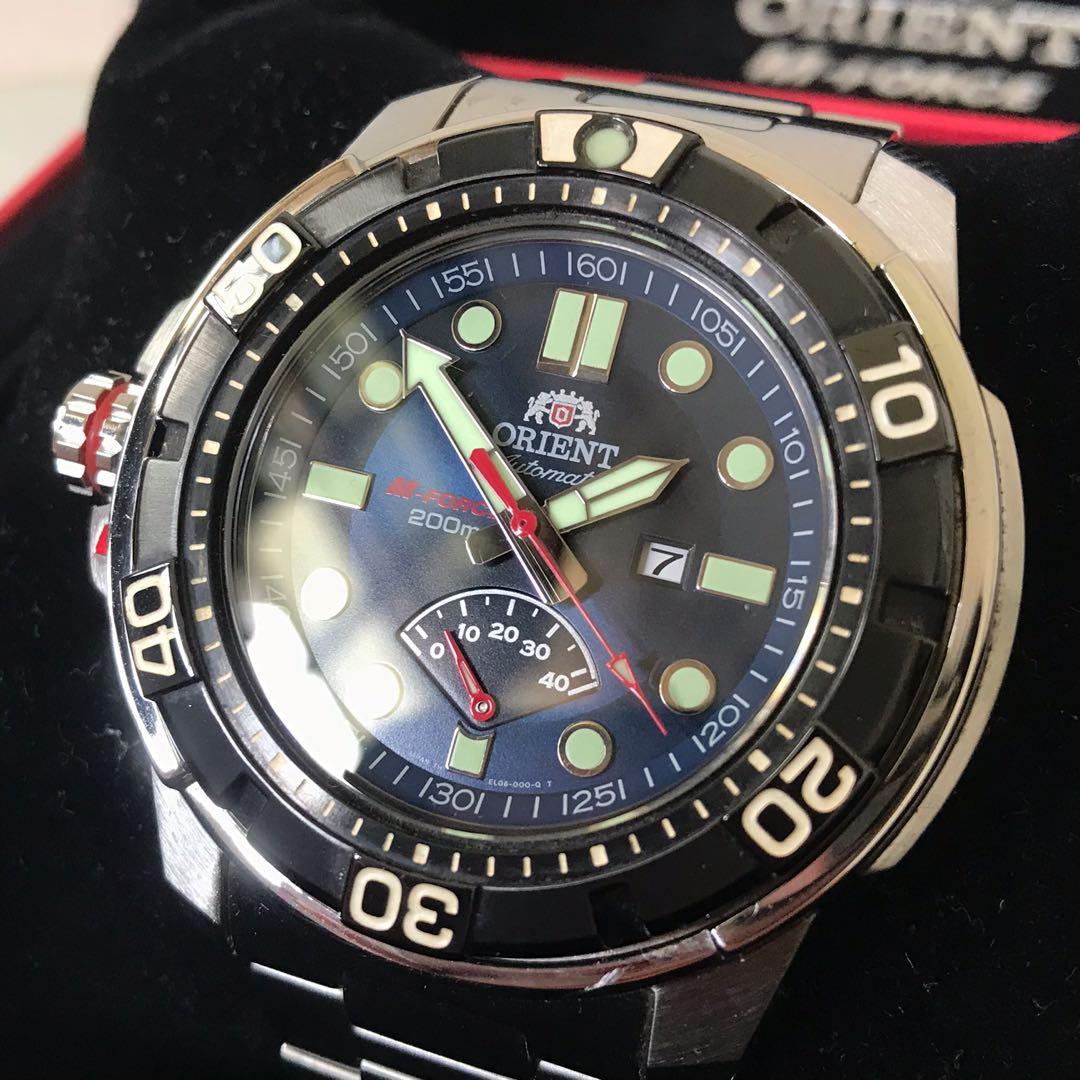 Orient Star Diver Blue M-Force Beast Triton Black Gold, Men's Fashion ...