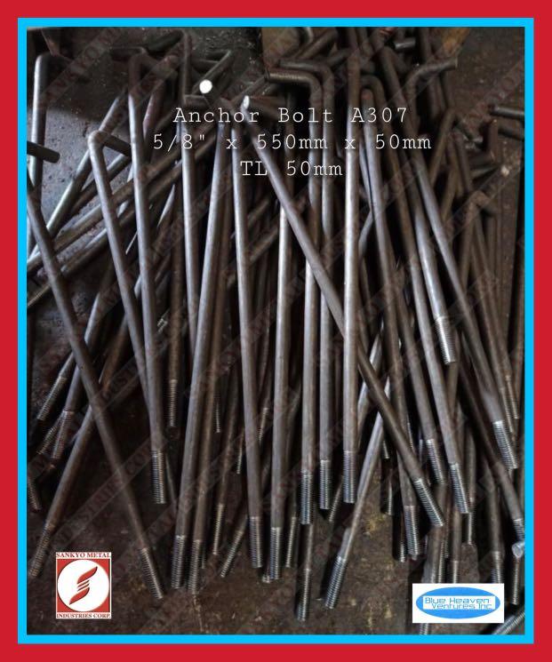 ASTM A307 Anchor bolt L type, Commercial & Industrial, Construction ...
