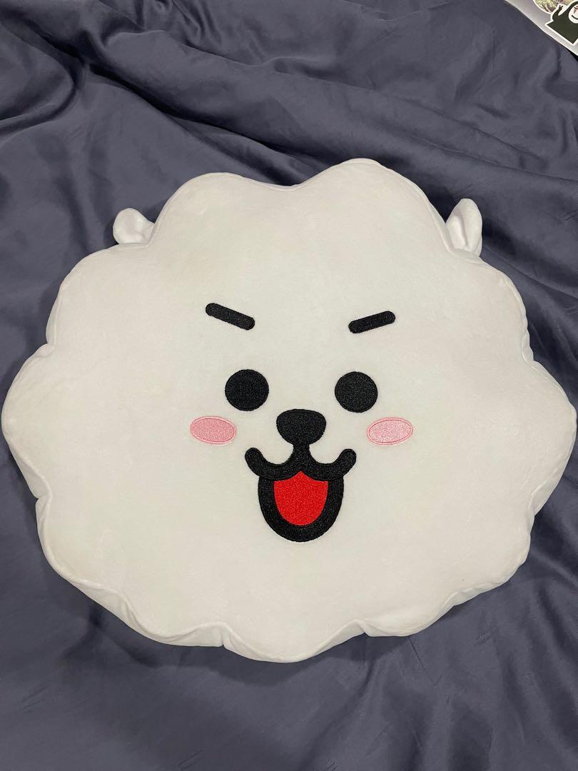 Authentic BT21 smiling RJ head pillow 30CM, Hobbies & Toys, Memorabilia ...