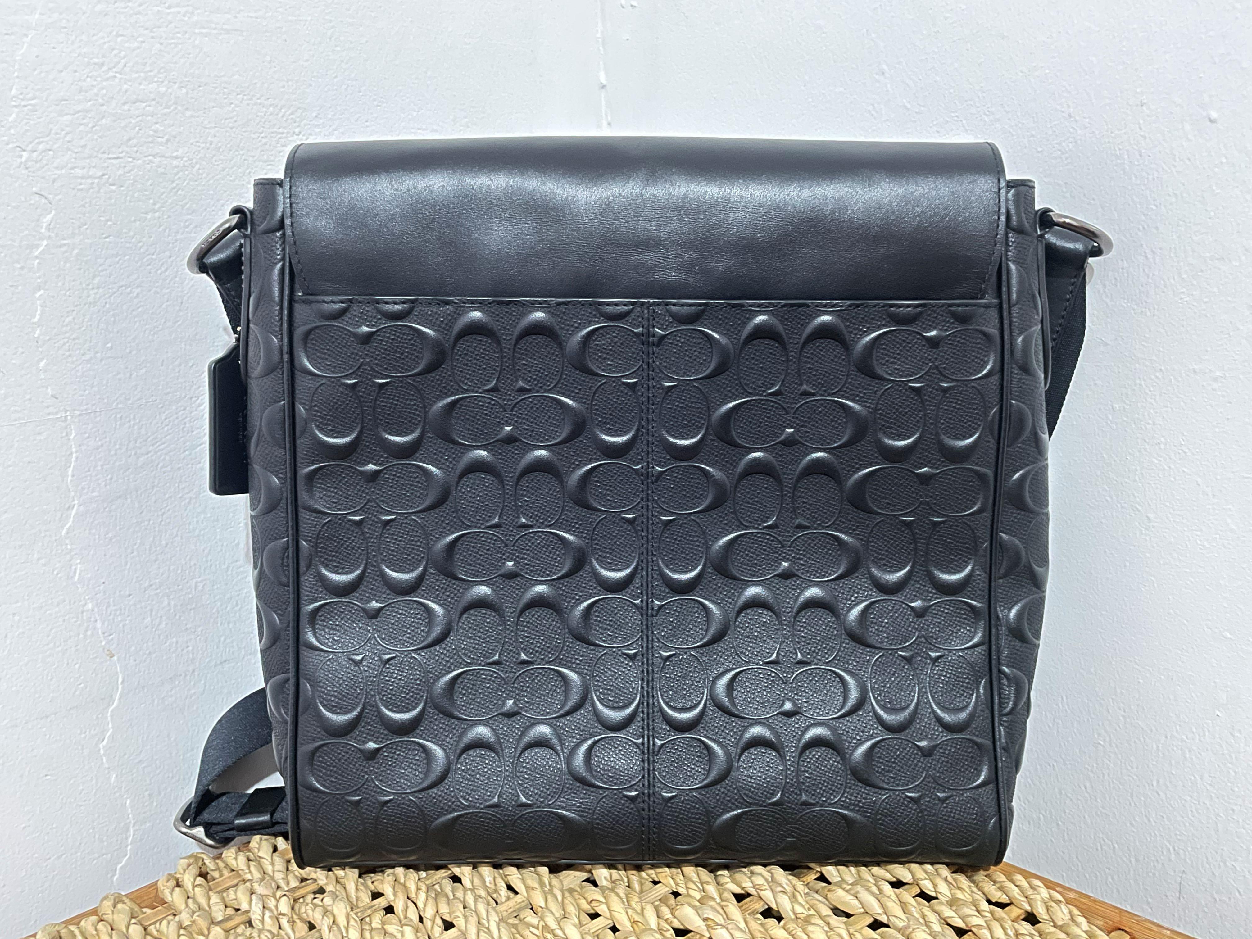 Authentic Coach Houston Map Embossed, Men's Fashion, Bags, Sling Bags ...