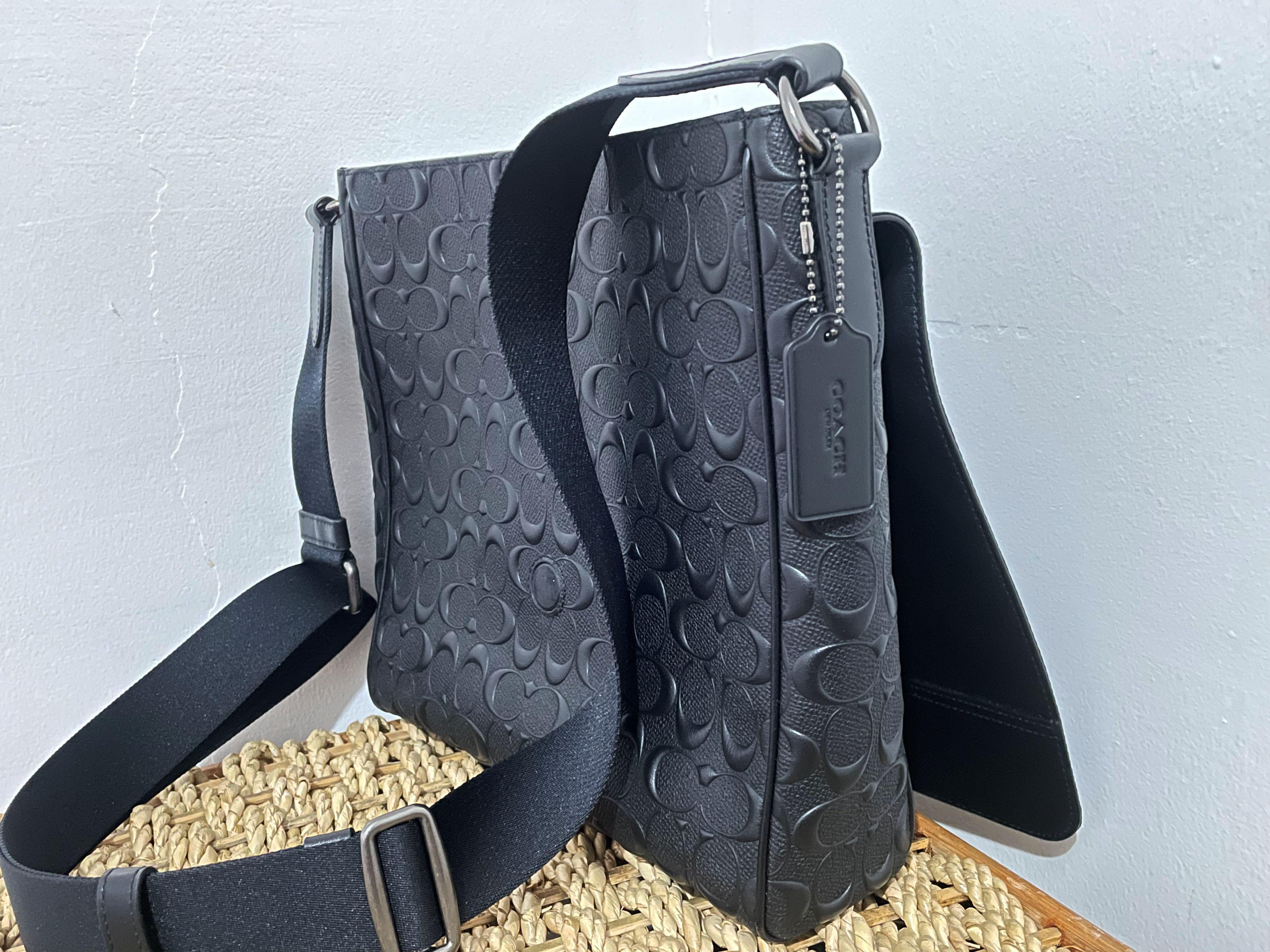 Authentic Coach Houston Map Embossed, Men's Fashion, Bags, Sling Bags ...
