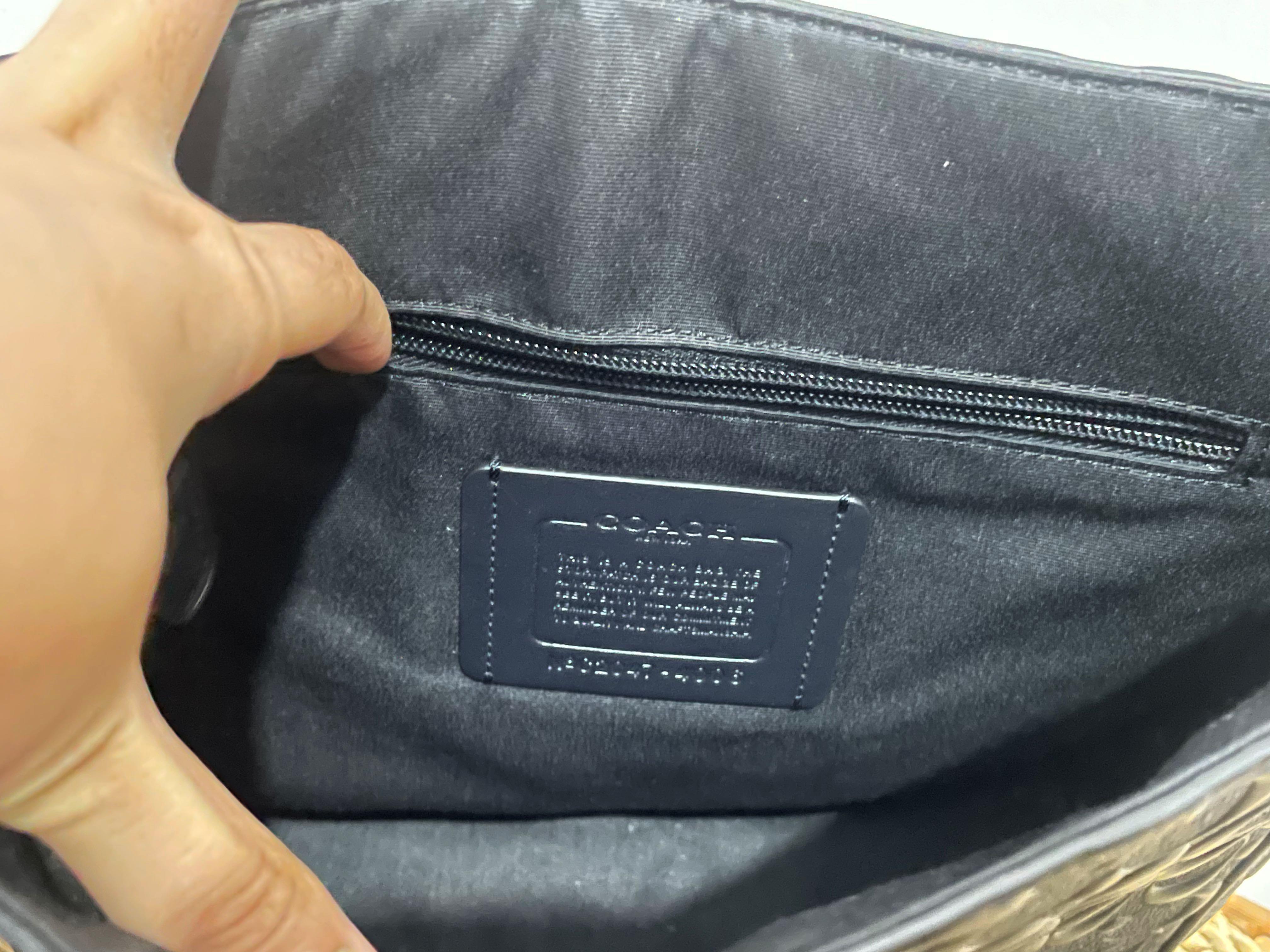 Authentic Coach Houston Map Embossed, Men's Fashion, Bags, Sling Bags ...