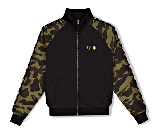Bape x fred perry polo shirt track jacket, Men's Fashion, Tops & Sets ...
