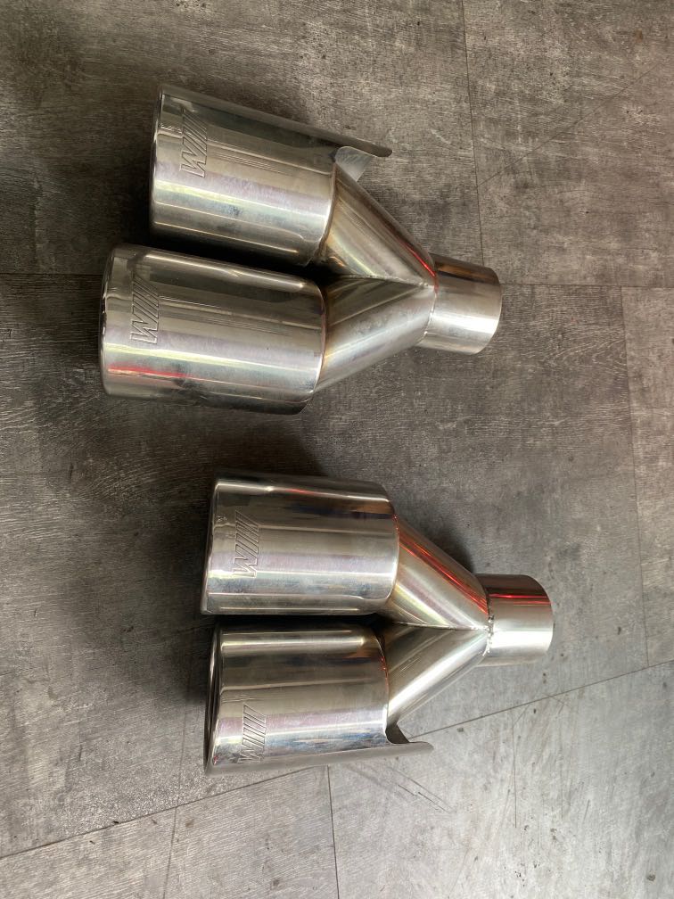 BMW 3 series M3 F30 exhaust tips, Car Accessories, Accessories on Carousell