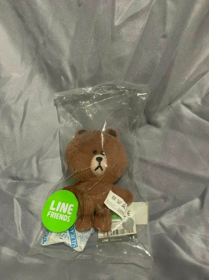 Boneka Line Brown Keychain Gantungan Boneka Line Friends not Cony Choco ...