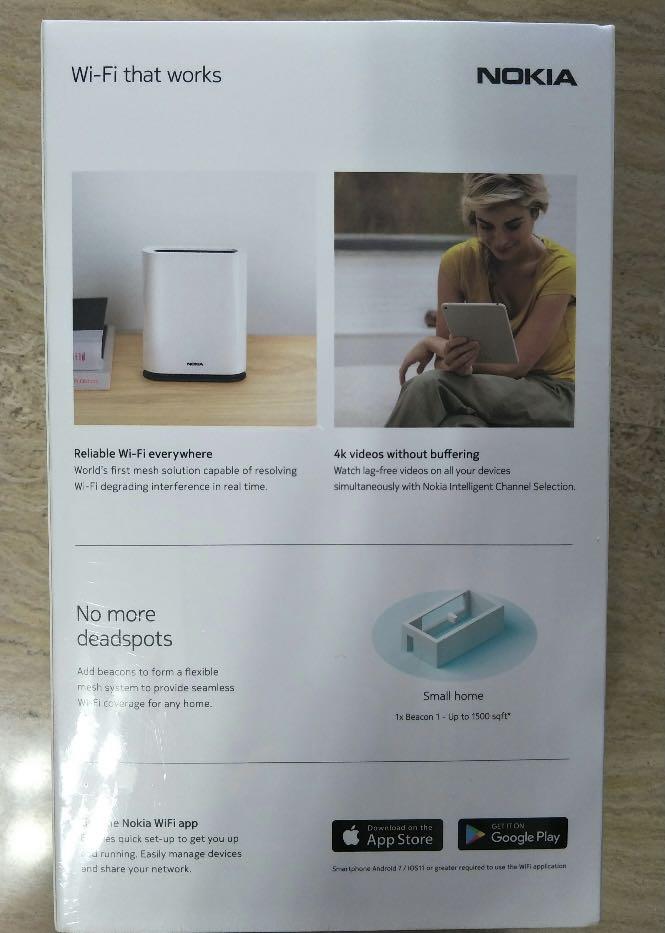 Brand new StarHub Nokia beacon 1 router 2 set No open, TV & Home ...