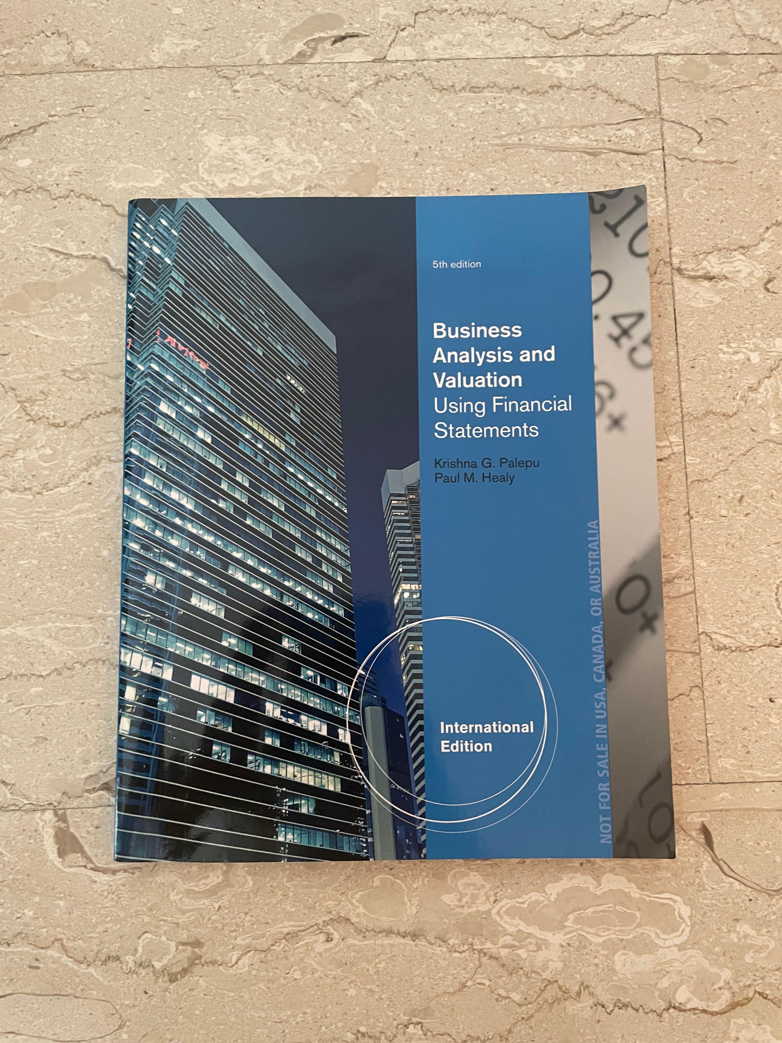 Business Analysis and Valuation Using Financial Statements 5th Edition by Krishna Palepu and ...