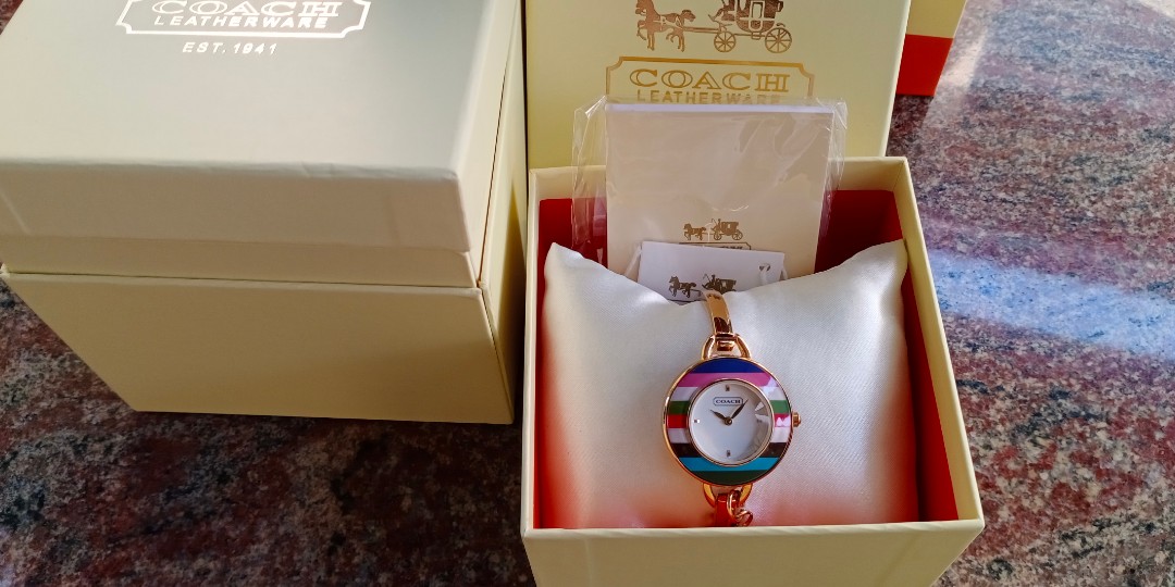 coach bangle watch, Women's Fashion, Watches & Accessories, Watches on ...