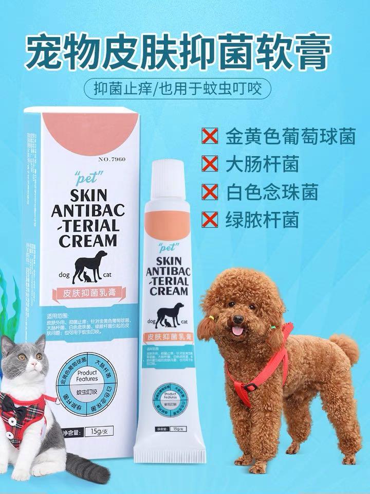Antibacterial Cream for Pet Cat and Dog - Skin inflammation, Rashes ...
